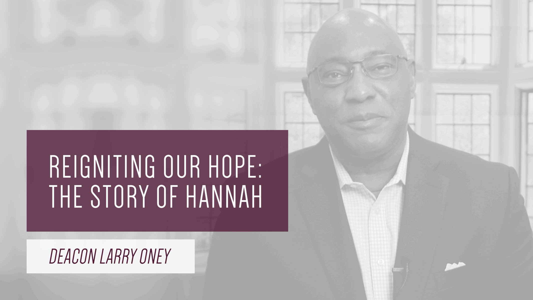 Speaker: Deacon Larry Oney - The Pray More Retreat